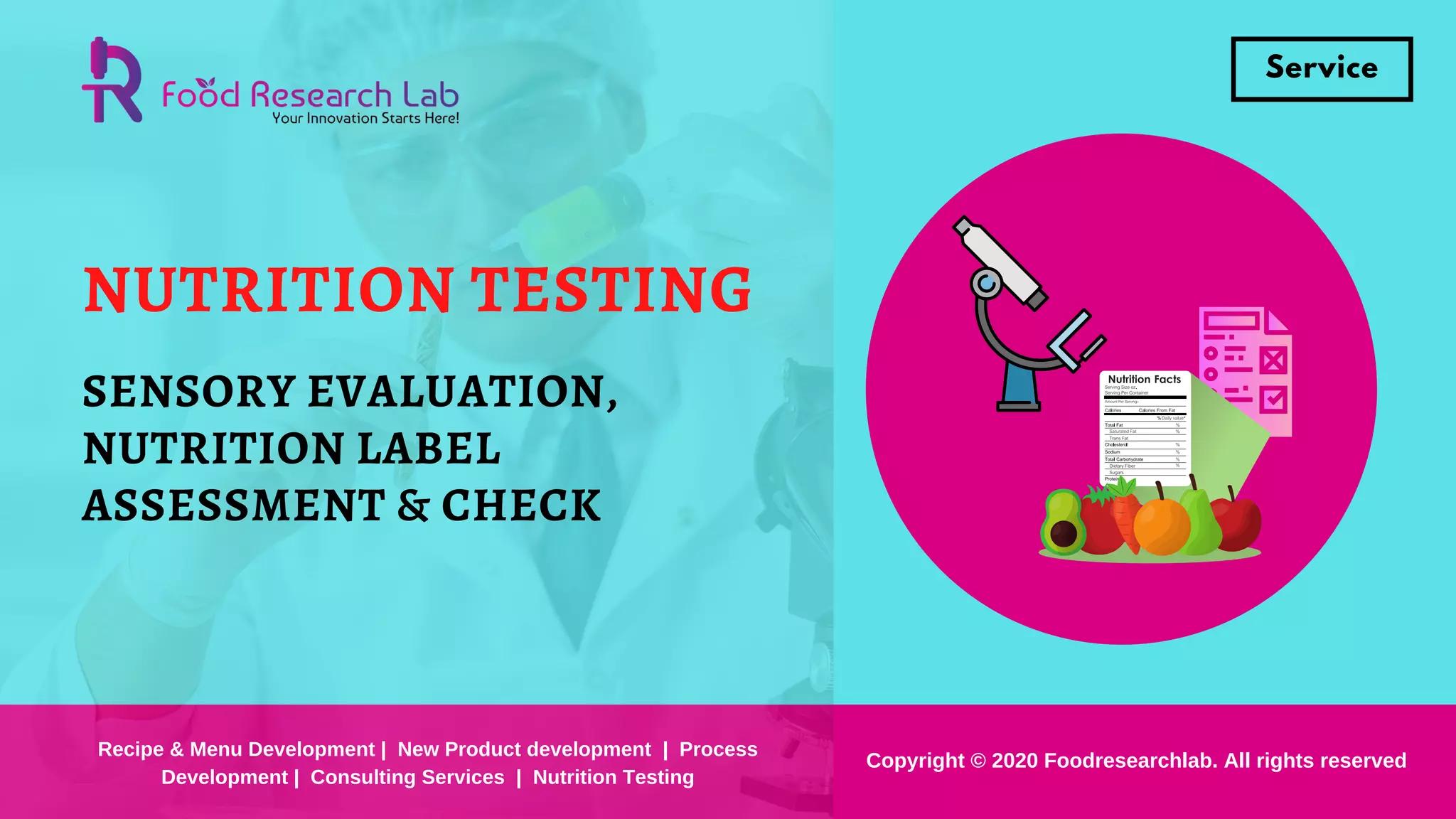 Nutrition sensory evaluation , label assessment foodresearchlab | PPT