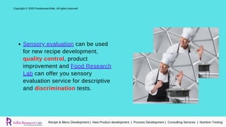 Nutrition sensory evaluation , label assessment foodresearchlab | PDF