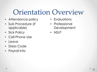 Nutrition services orientation revised with audio2 | PPTX