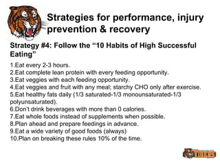 Nutrition strategies for optimal hockey performance | PPT