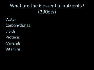 Nutrition study guide | PPTX