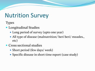 Nutrition survey | PPTX