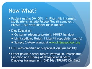 Nutrition Therapy For CKD: A Case Study Approach | PPT