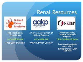 Nutrition Therapy For CKD: A Case Study Approach | PPT
