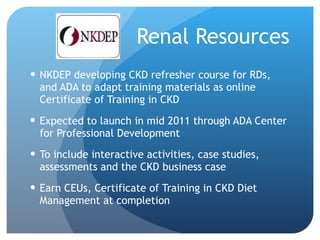 Nutrition Therapy For CKD: A Case Study Approach | PPT