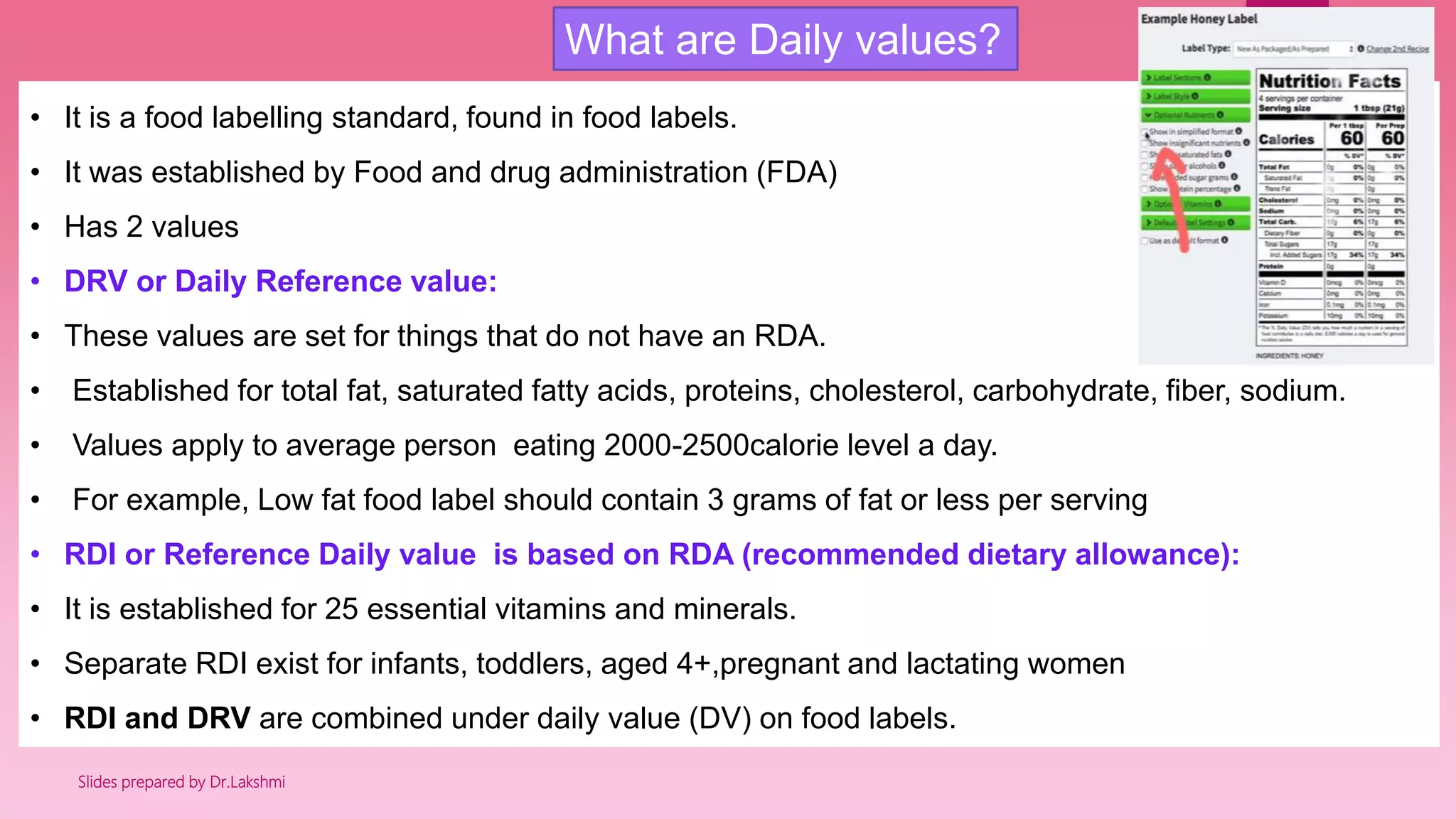 Nutrition tools and dietary guidelines | PPTX