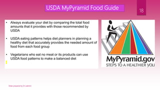 Nutrition tools and dietary guidelines | PPTX