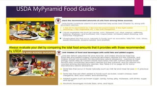 Nutrition tools and dietary guidelines | PPTX