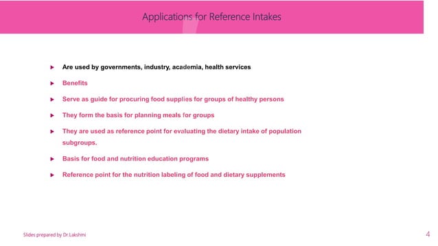 Nutrition tools and dietary guidelines | PPTX