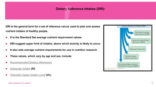 Nutrition tools and dietary guidelines | PPTX