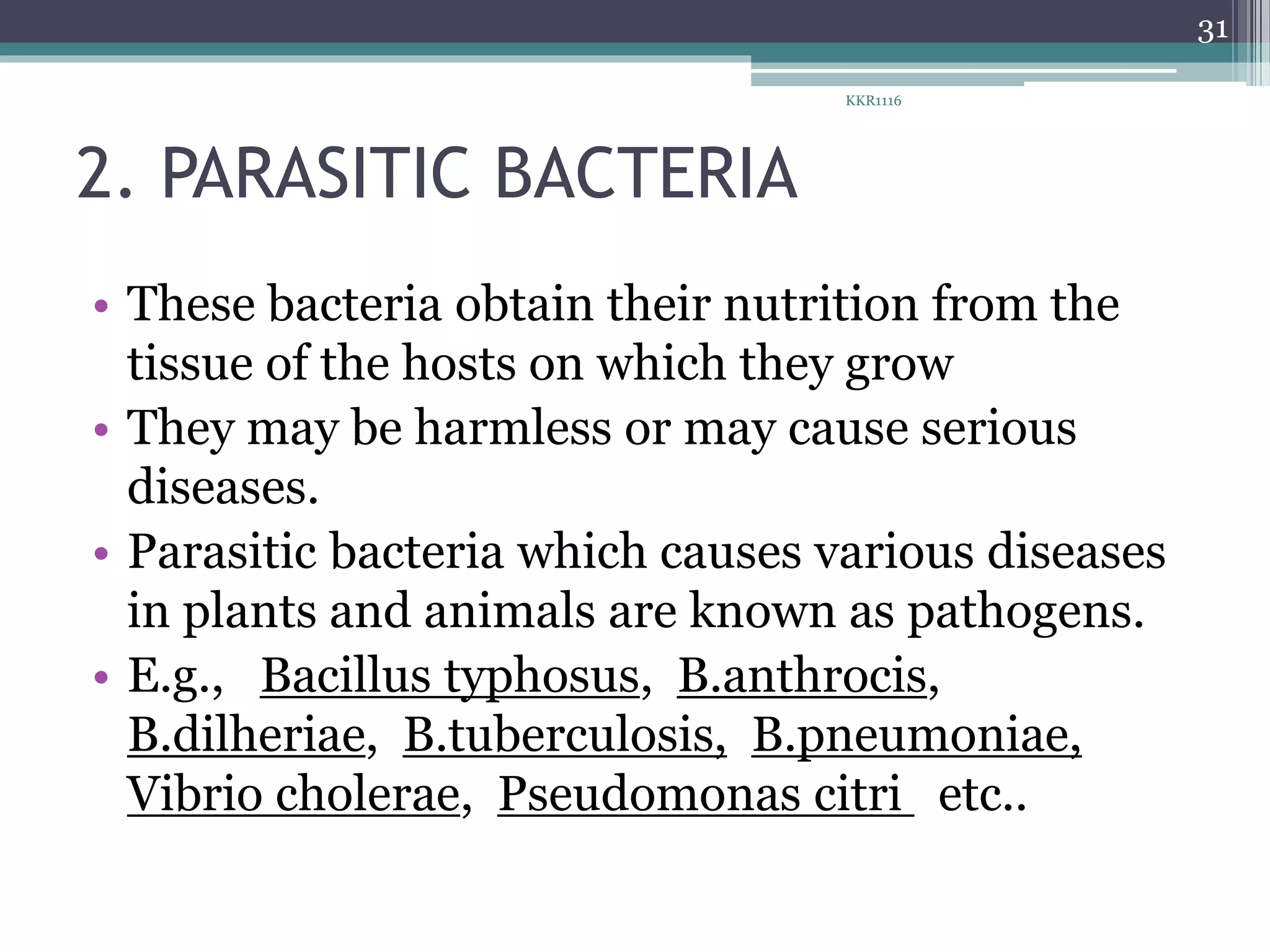 Nutrition types of bacteria | PPTX
