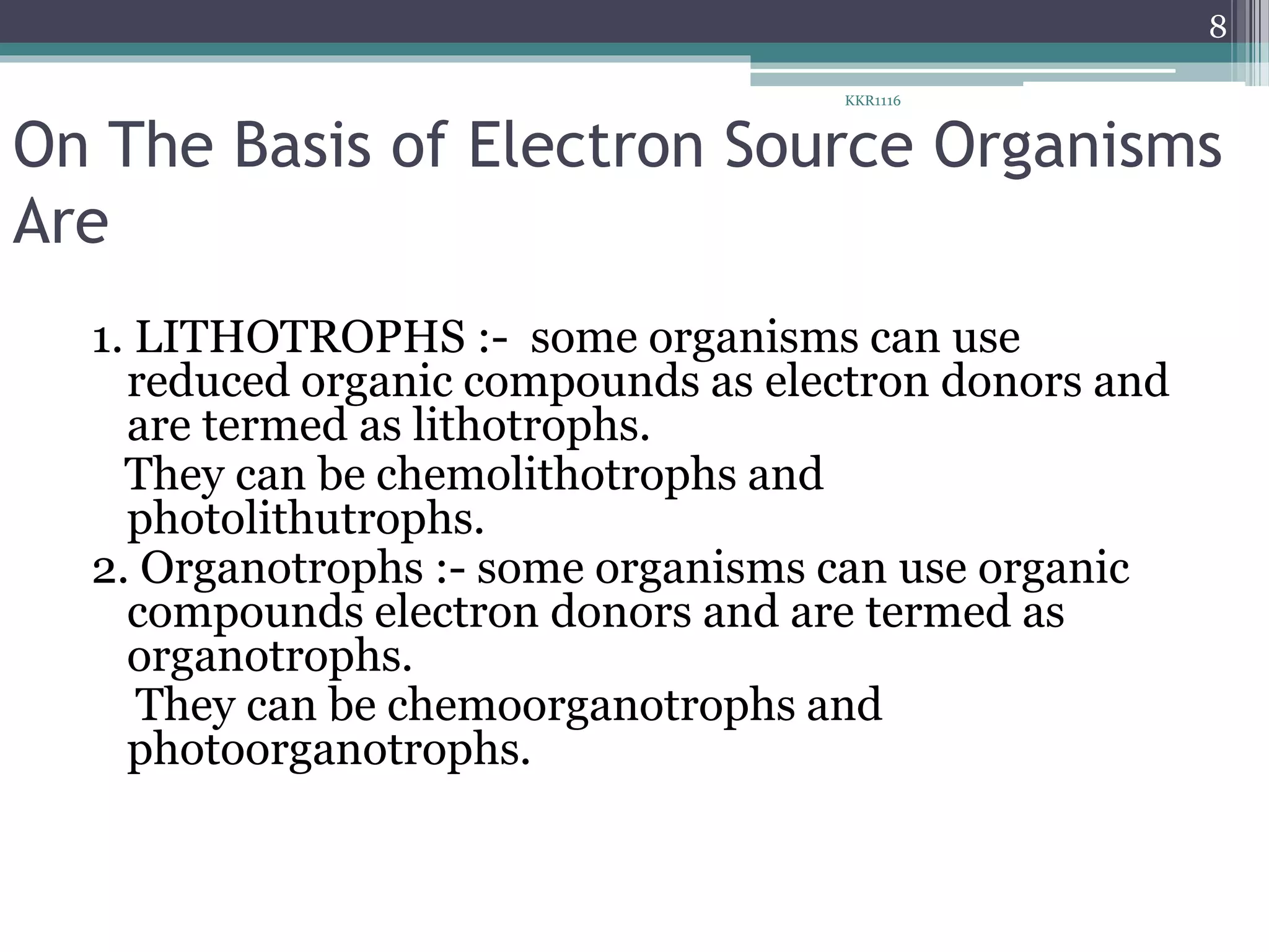 Nutrition types of bacteria | PPTX