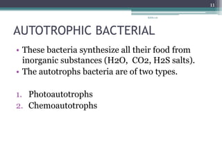 Nutrition types of bacteria | PPTX