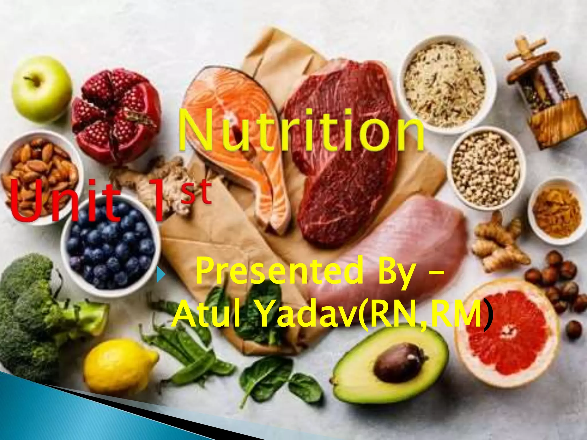 Nutrition unit 1 | PPTX