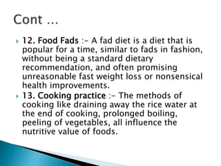 Nutrition unit 1 | PPTX