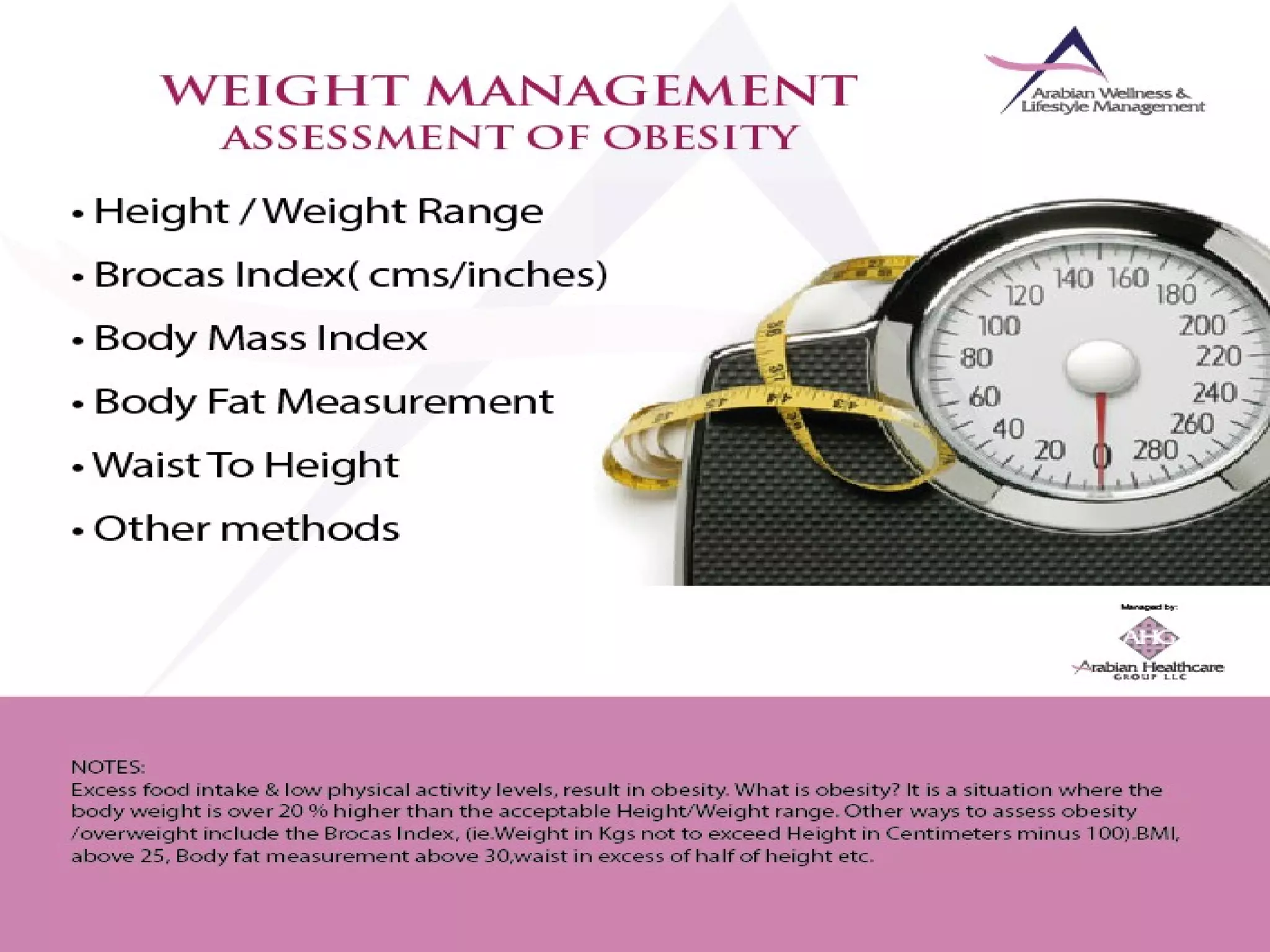 Nutrition & Weight Management | PPT