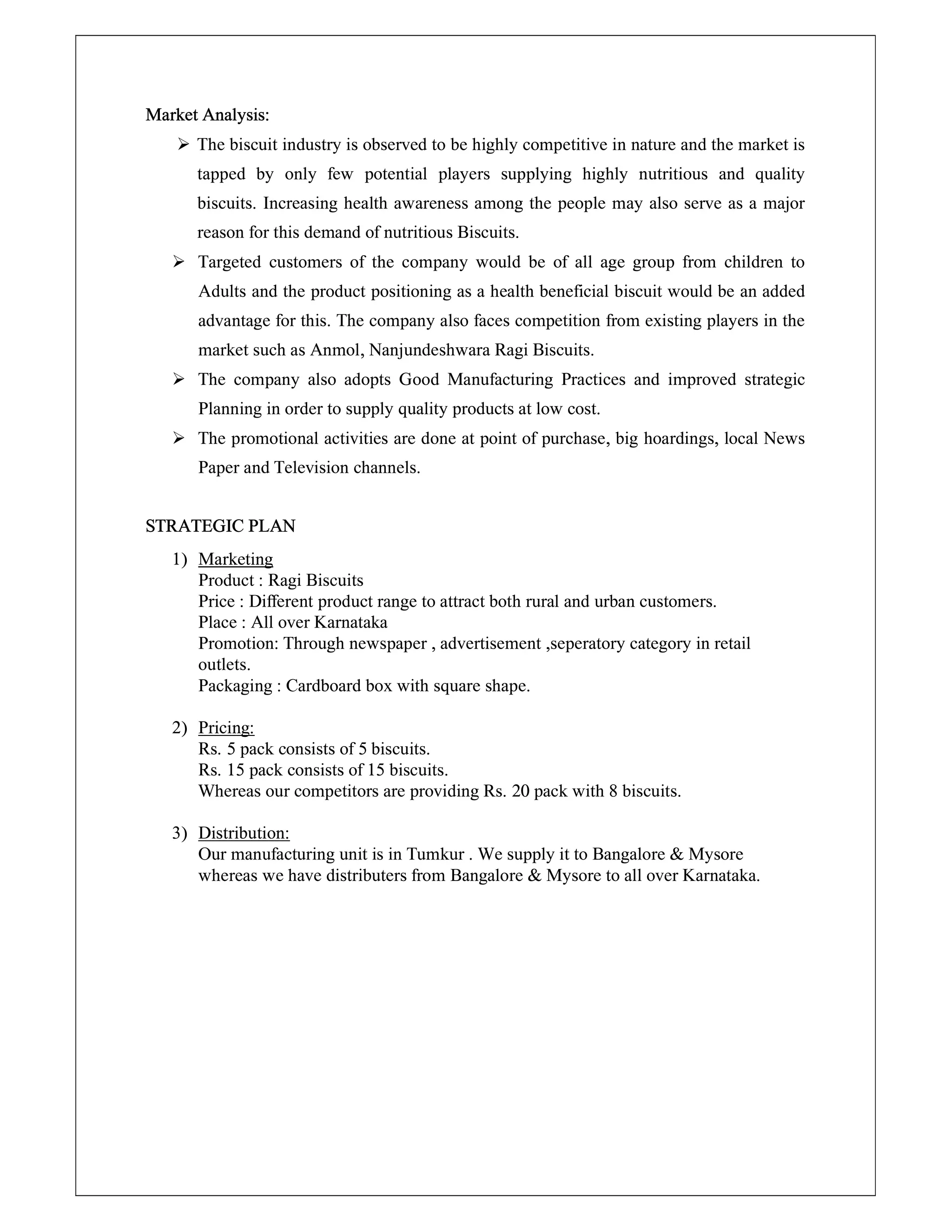 Nutritious biscuit : Ragi Biscuits | PDF
