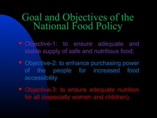 Food Policy to add Nutrition to rice for public health in Bangladesh | PPT