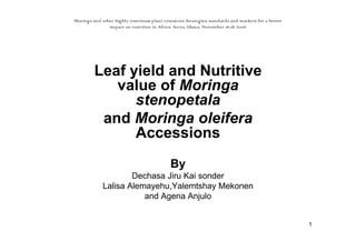 Nutritive value-of-moringa-stenopetala-and-moringa-oleifera | PDF