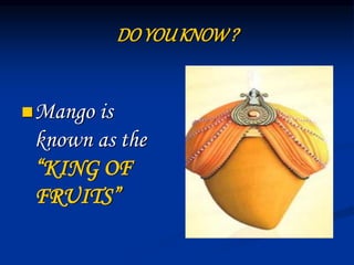 Nutritive constituents in mangifera indica seed kernal | PPT