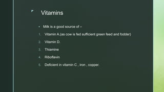 Nutritive value of milk | PPTX