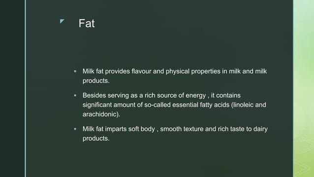 Nutritive value of milk | PPTX