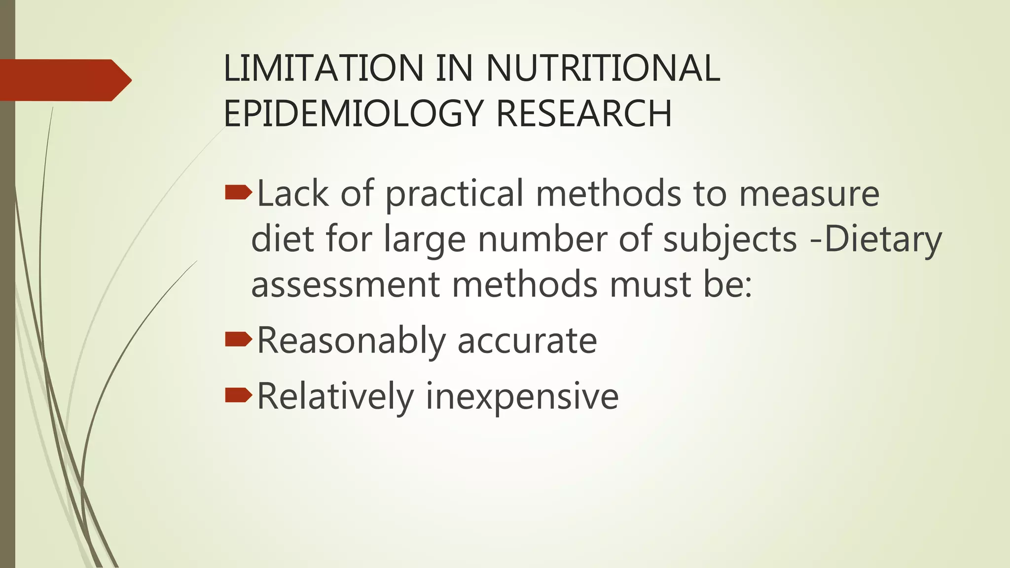 Nutritional epidemiology | PPTX