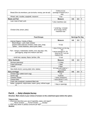 Nutrional status survey | PDF