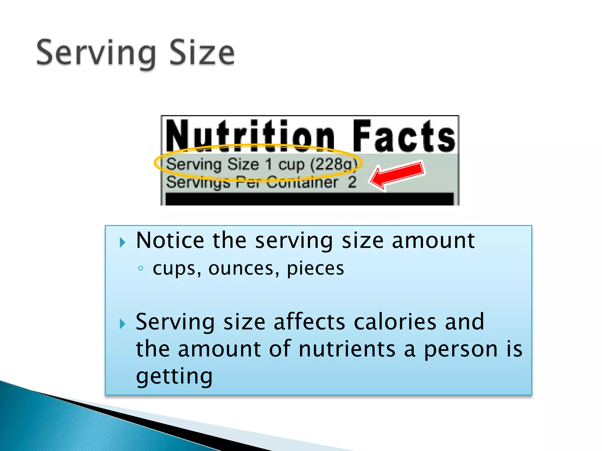 Nutrtition facts label_presentation11 | PPTX