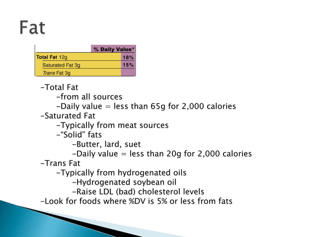 Nutrtition facts label_presentation11 | PPT