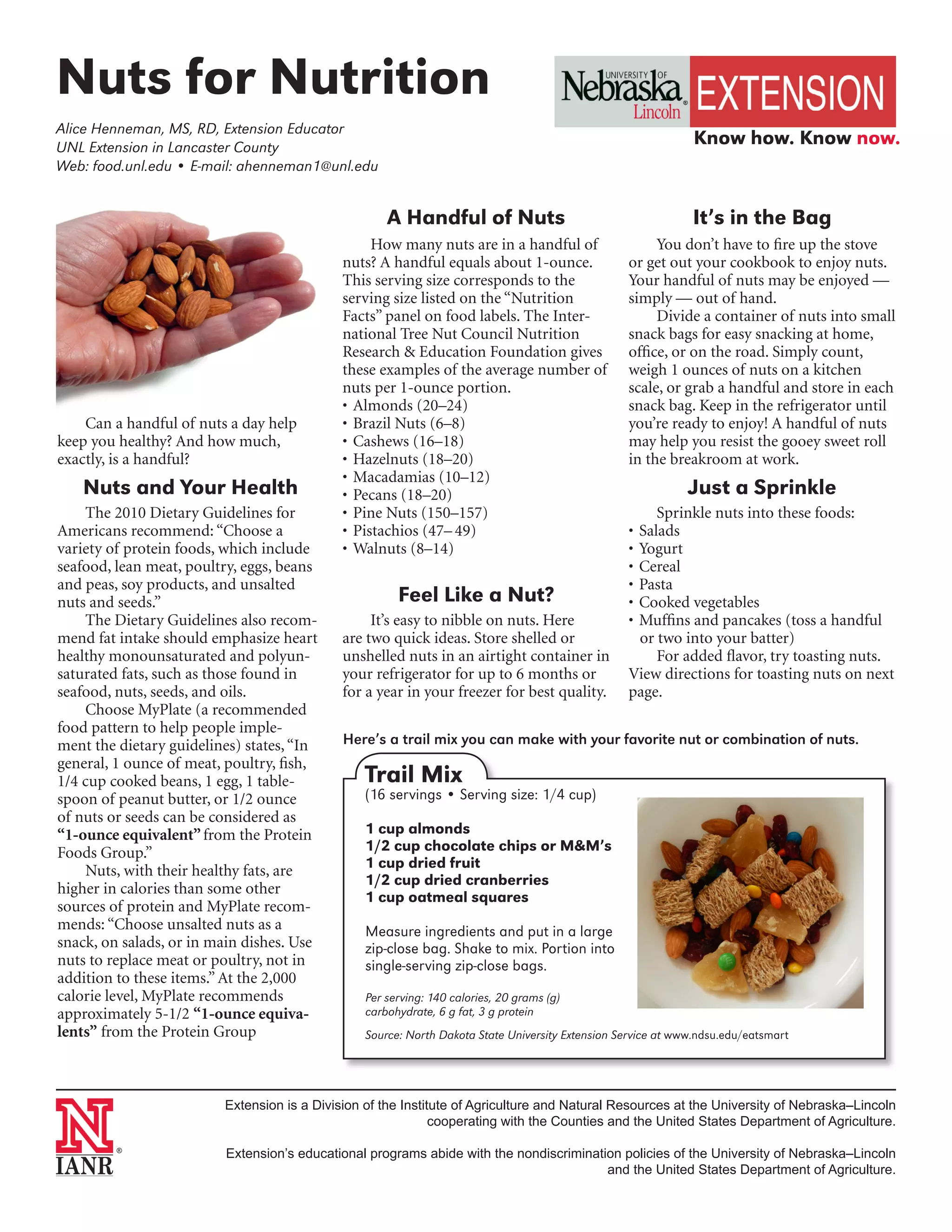 Nuts for Nutrition | PDF