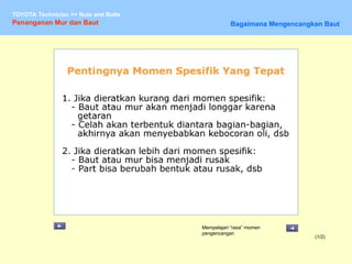 Nuts & Bolts tentang ukuran mur dan baut | PPT