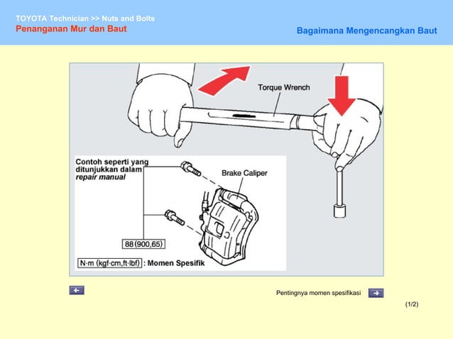 Nuts & Bolts tentang ukuran mur dan baut | PPT