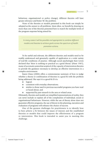 Theory in a Nutshell 3e - sample chapter | PDF | Medical Health