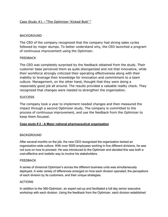 Nuuko enterprise optimizer case studies | PDF