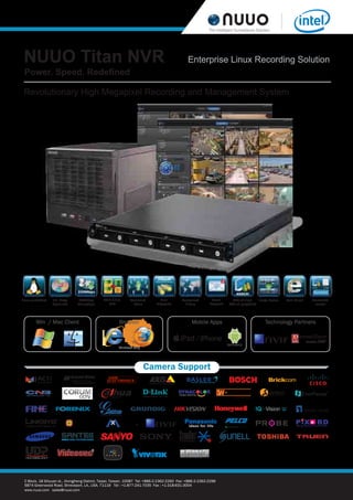 Nuuo flyer titan_nvr_v1.3.0_+intel_en | PDF