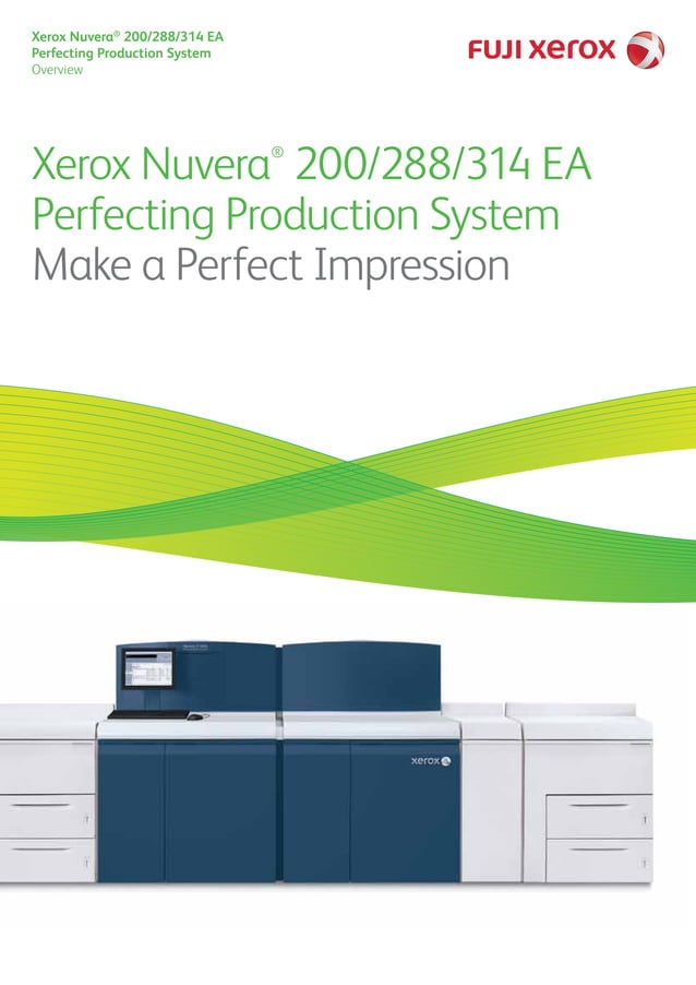 Xerox Nuvera® 200/288/314 EA Perfecting Production System | PDF ...
