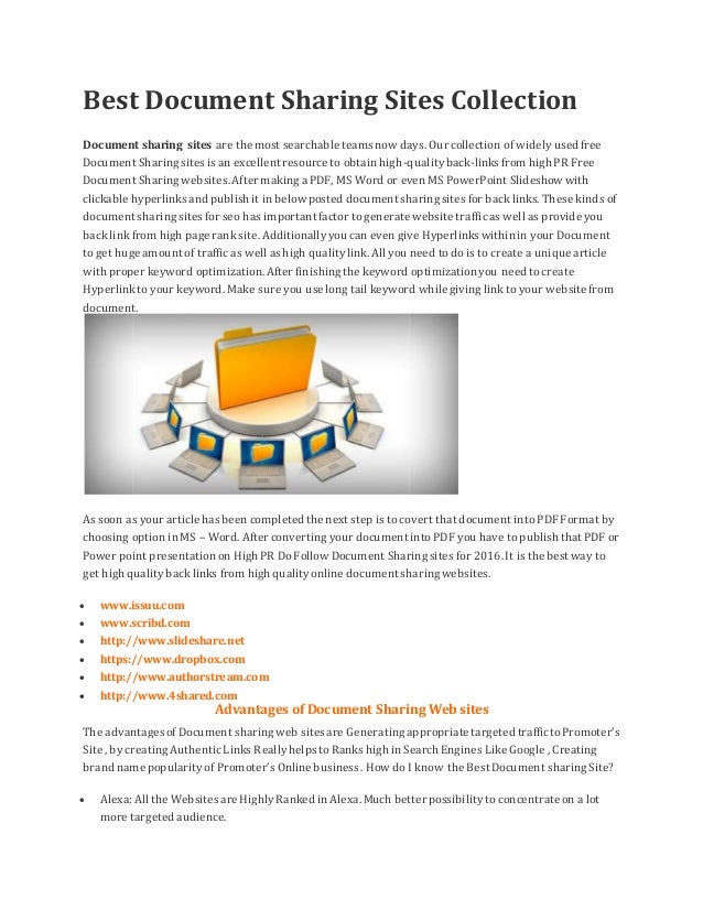 Nuviza best document sharing sites collection