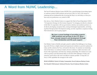 Overview of The Naval Undersea Warfare Center (NUWC) Distro A | PDF