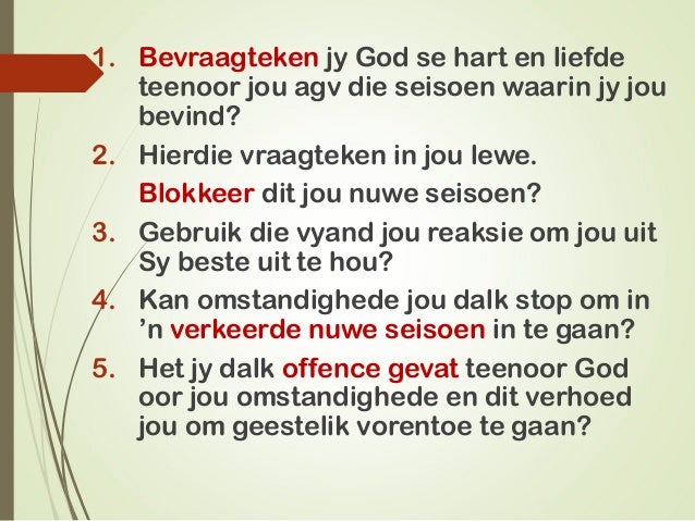 Tema : Nuwe Lewe in Nuwe Seisoen
