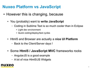 Nuxeo and JavaScript | PPT