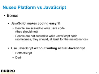 Nuxeo and JavaScript | PPT