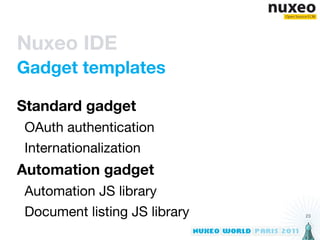 Nuxeo - OpenSocial | PDF