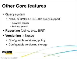 Nuxeo Open Source ECM, OW2con 11, Nov 24-25, Paris | PDF