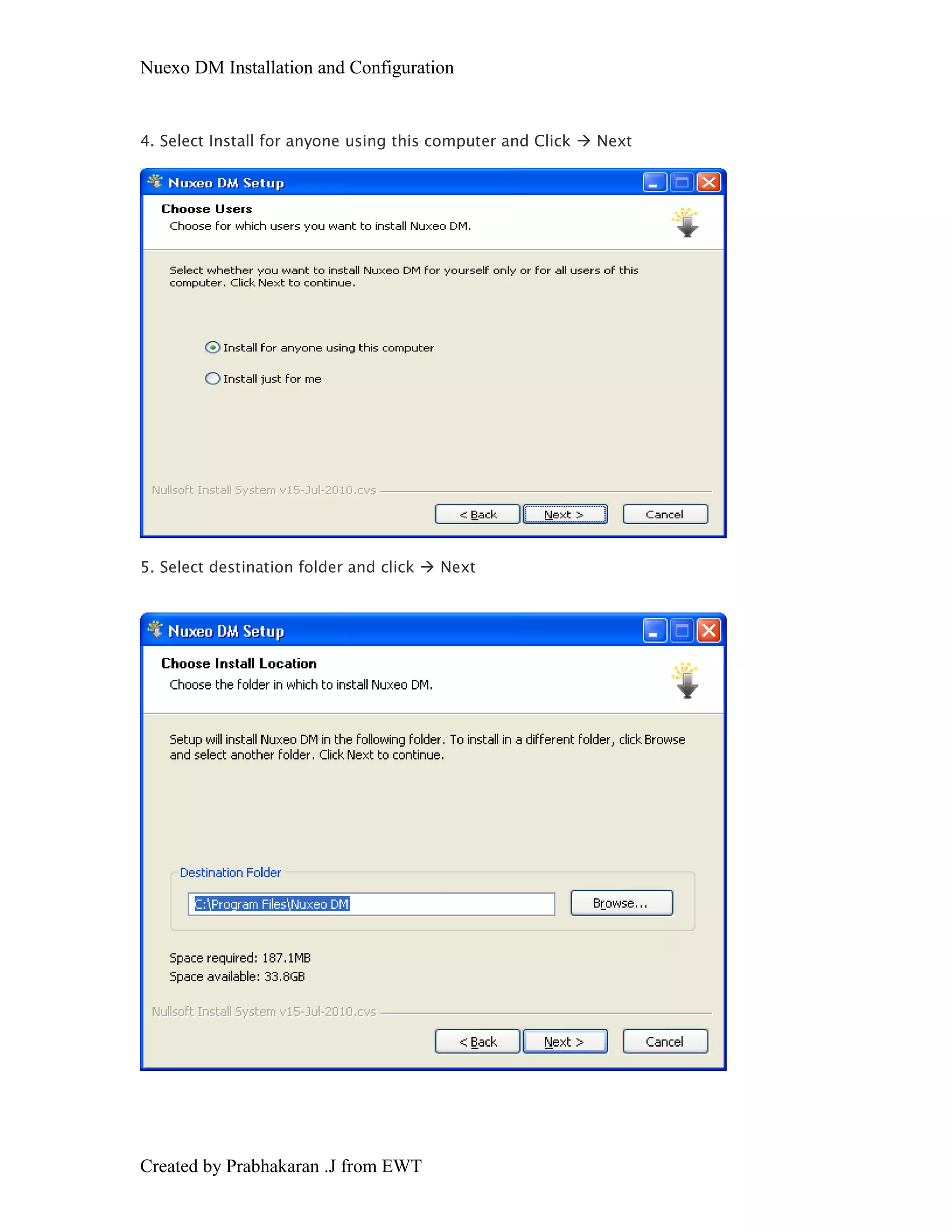 Nuxeo dm installation | DOC