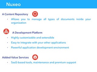 Invoice Capture in the Nuxeo Platform Using Ephesoft and CMIS | PPT