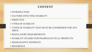 STABILITY STUDIES | PPTX