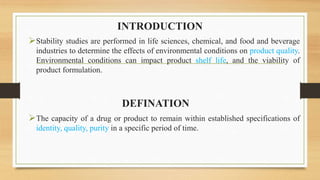 STABILITY STUDIES | PPTX