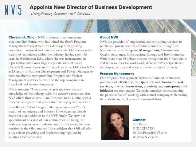 N|V|5 Strengthening Resources in Cleveland | PPT