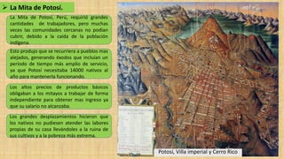 Octavo básico. Unidad 2. Clase 5. La actividad productiva colonial. La ...